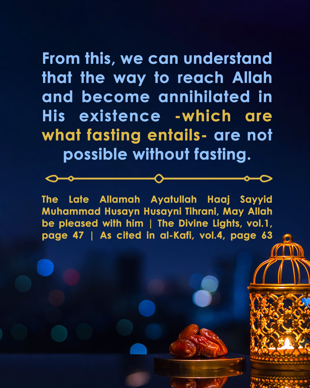 Quran, Hadith, Supplications The Spiritual Importance of fasting - The ...